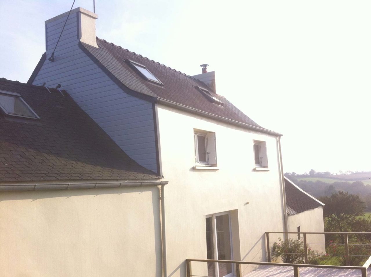 Bardage de pignons de maison - Menuiserie Ollivier